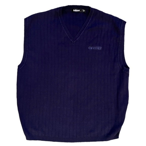 Ashworth | Jackets & Coats | Mens Navy Old School Pepsi Sweater Vest ...